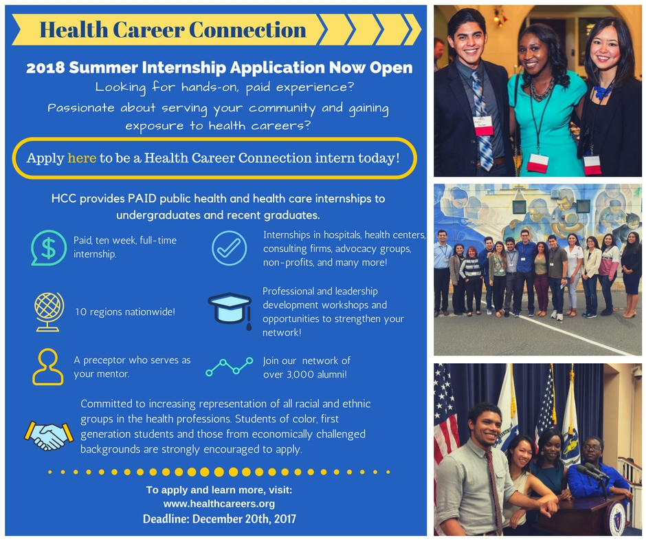 2018 HCC Summer Internship Application to Open on Oct 19 - Health ... 2018 HCC Summer Internship Application to Open on Oct 19 - Health ...